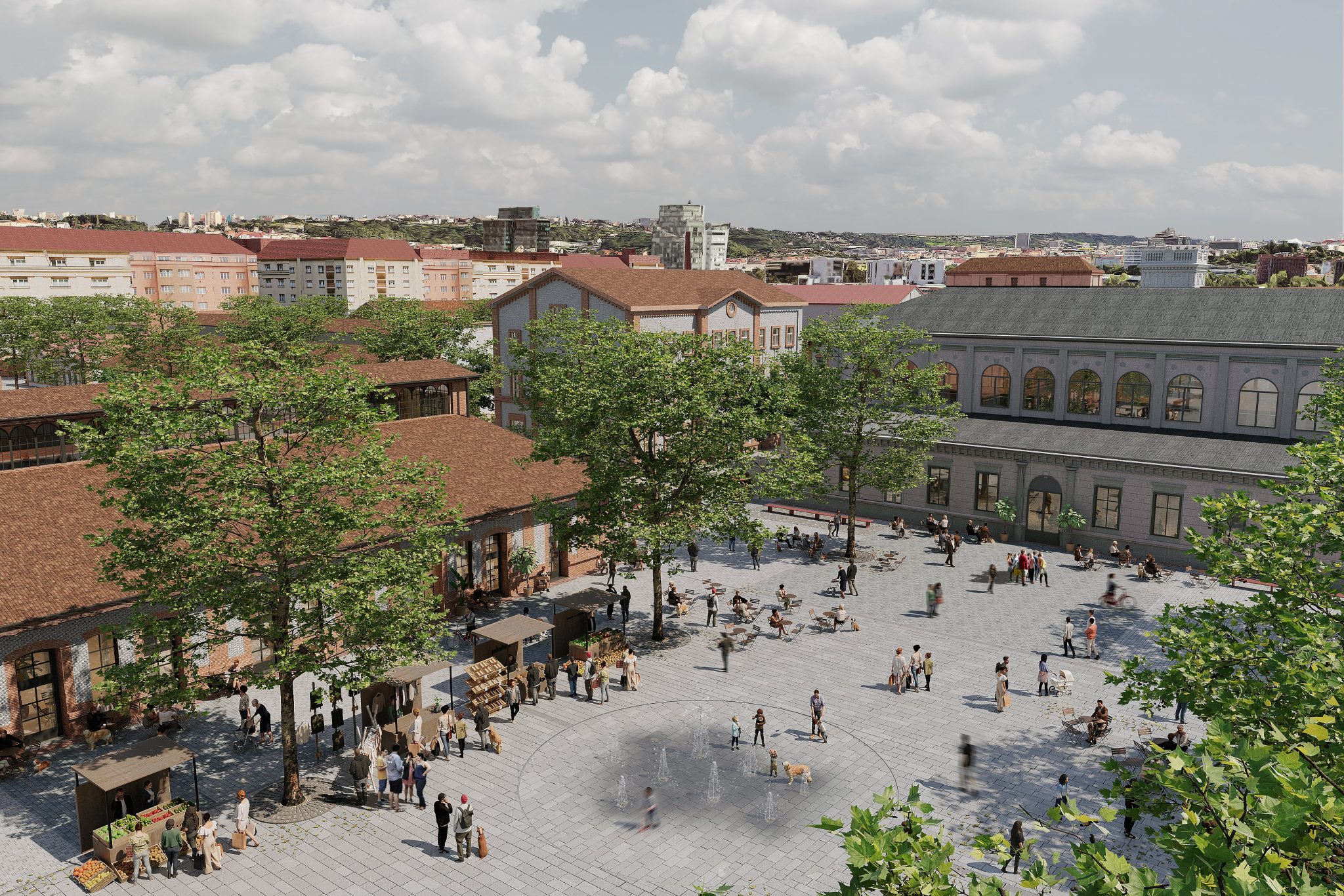Prague Market Interspaces - natural part of the city - Perspektiv